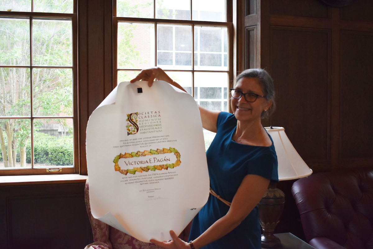 Victoria Pagán-Wolpert Honored for Contributions to Classics - News